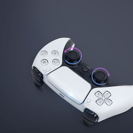 Controller Wireless Compatibil PC, PS4, DualSense, Speaker Incorporat ...