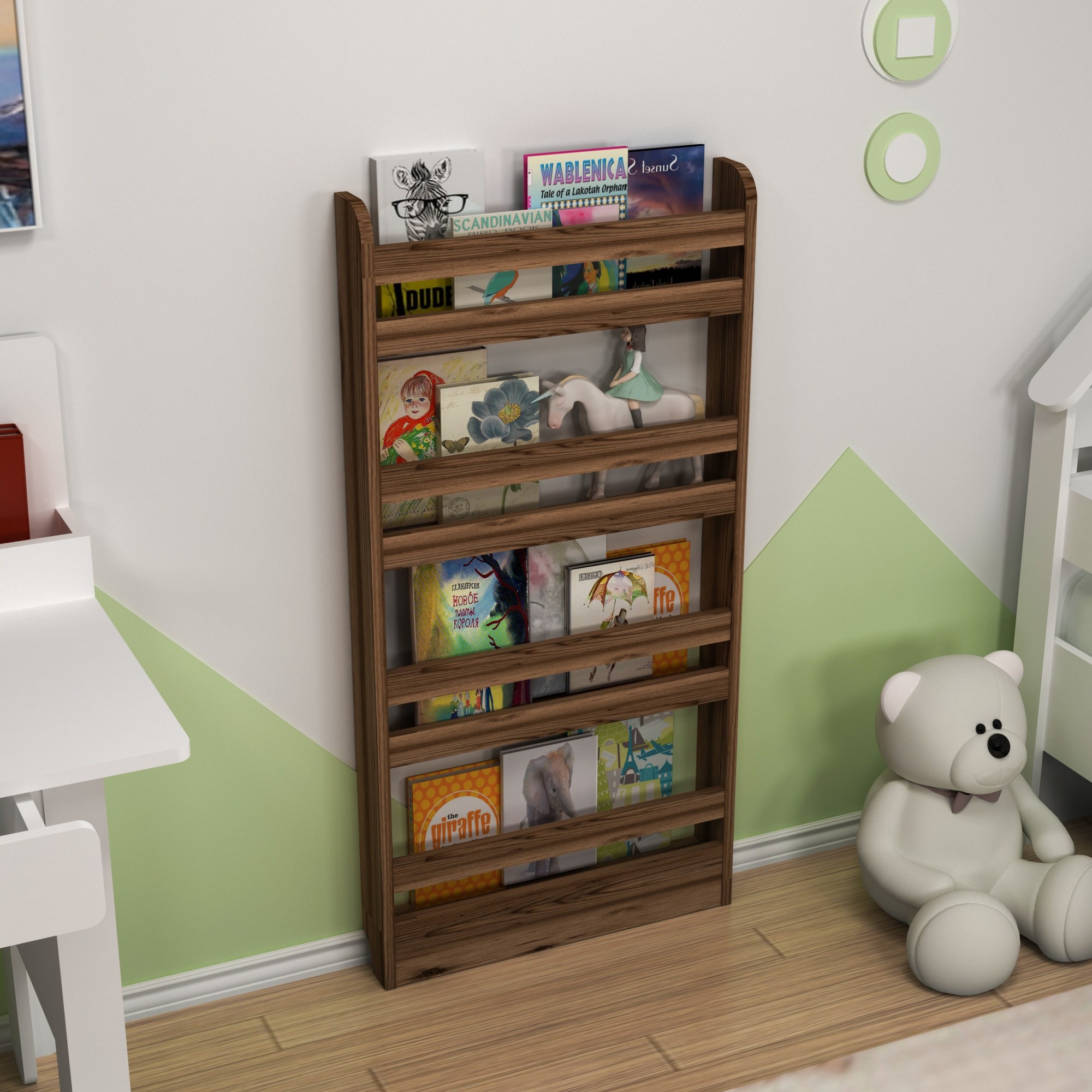 Raft pentru carti, Sennar, Maro, 60 x 10 x 120 cm - eMAG.ro