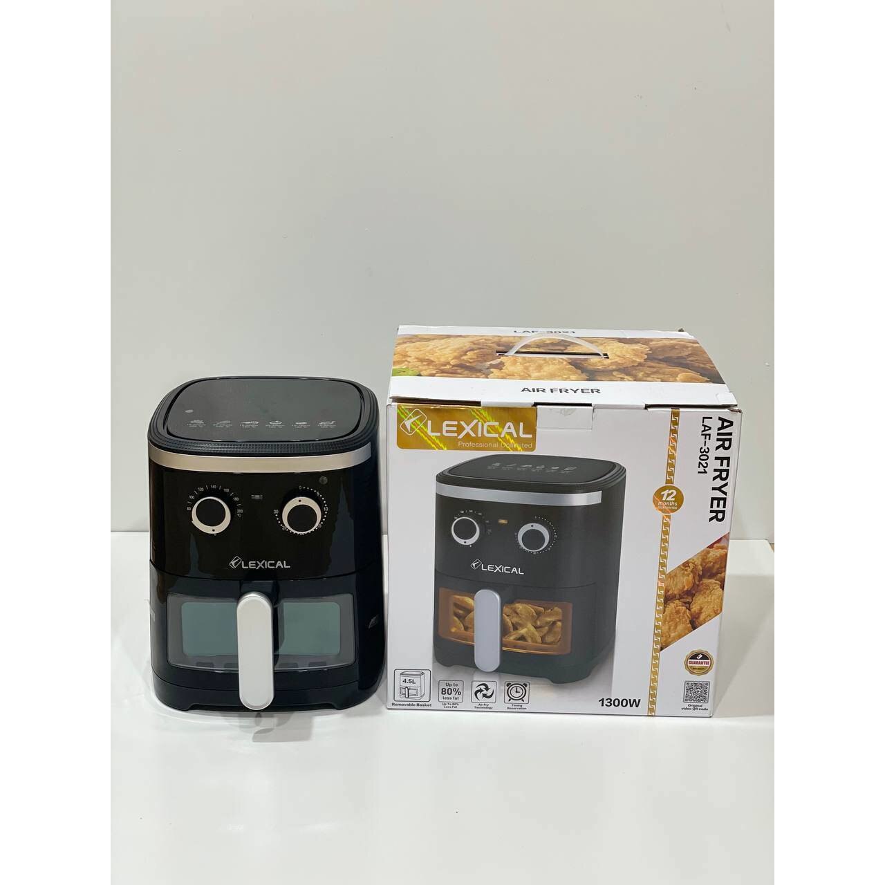 Здравословен фритюрник с горещ въздух Lexical Airfryer, 4.5L, 1300W ...