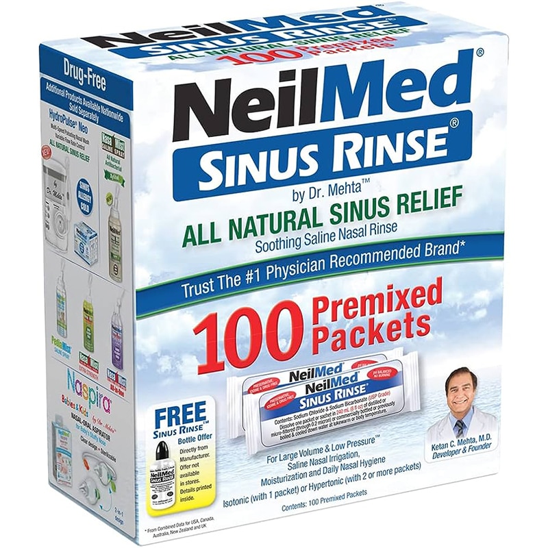Set Solutie Salina, Neilmed, Sinus Rinse, Curatare Sinusuri si ...