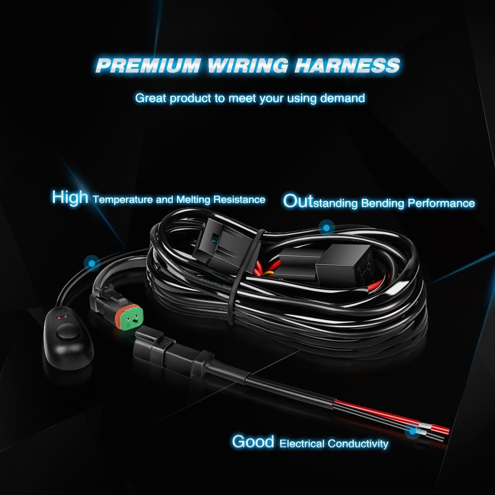 Cablaj instalatie electrica proiectoare auto cu o iesire si mufa pentru ...