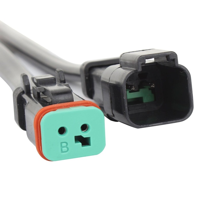 Cablaj instalatie electrica proiectoare auto cu o iesire si mufa pentru ...