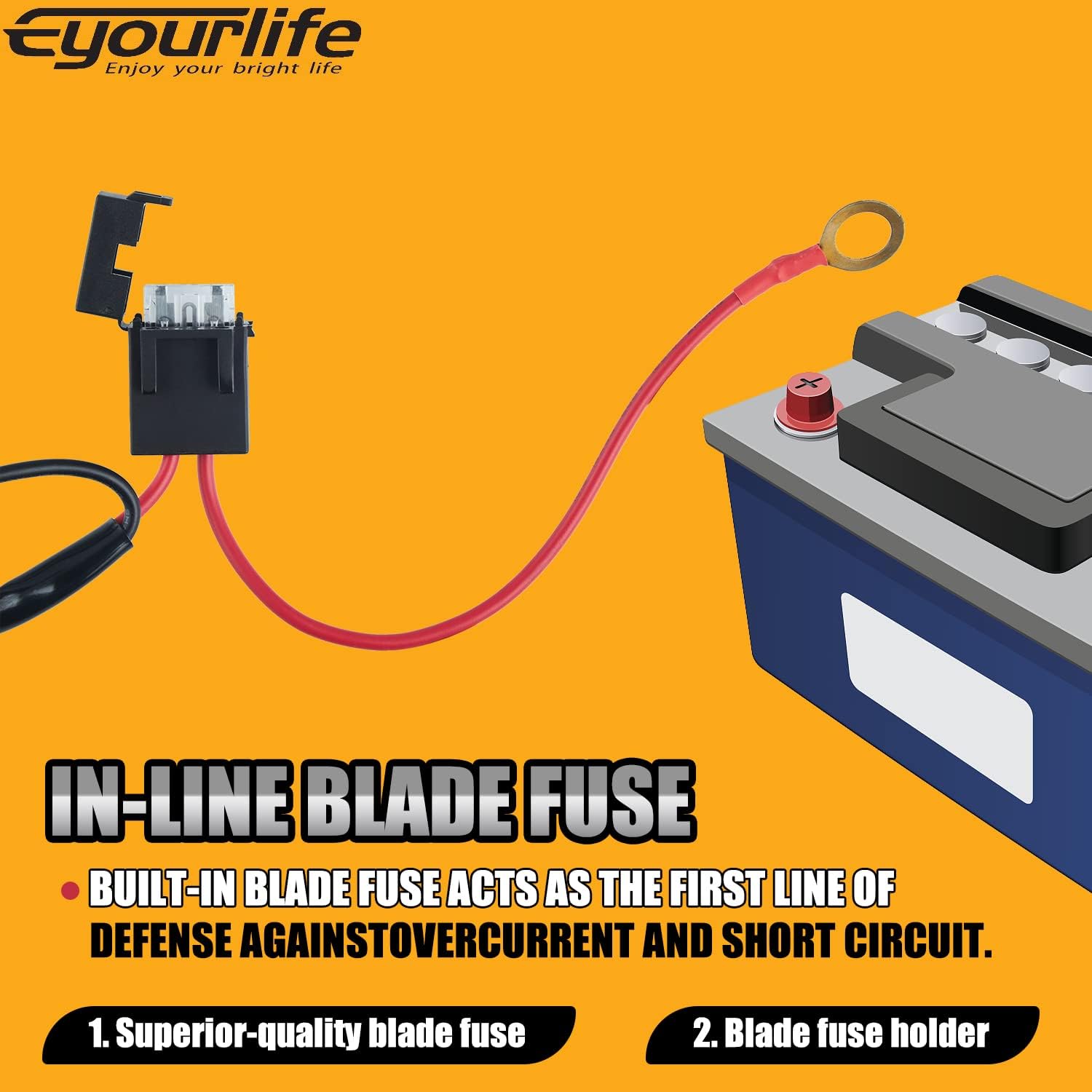 Cablaj instalatie electrica proiectoare auto cu o iesire si mufa pentru ...