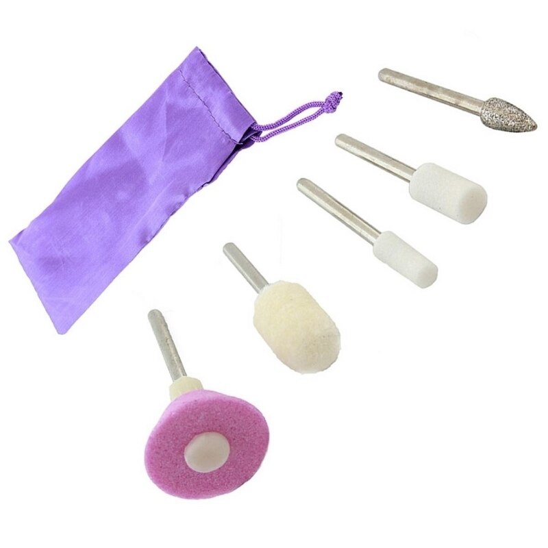 Mini freza portabila cu 5 accesorii, Gonga® Alb - eMAG.ro