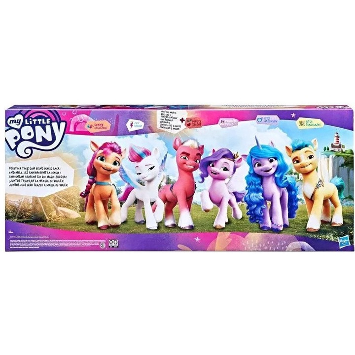 Комплект от 6 фигурки My Little Pony, 6x18 см, многоцветни - eMAG.bg