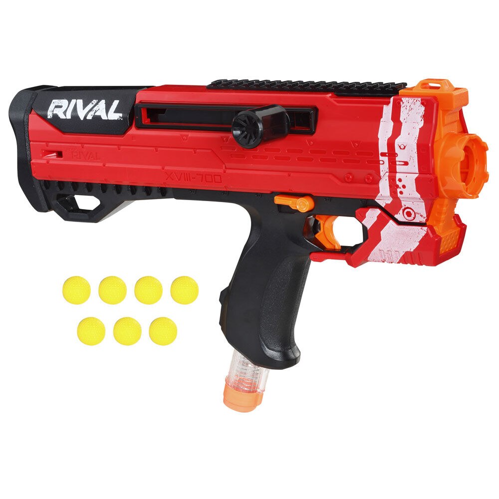 Set lansator/7 bile din spuma, Nerf, Multicolor, 14+ - eMAG.ro