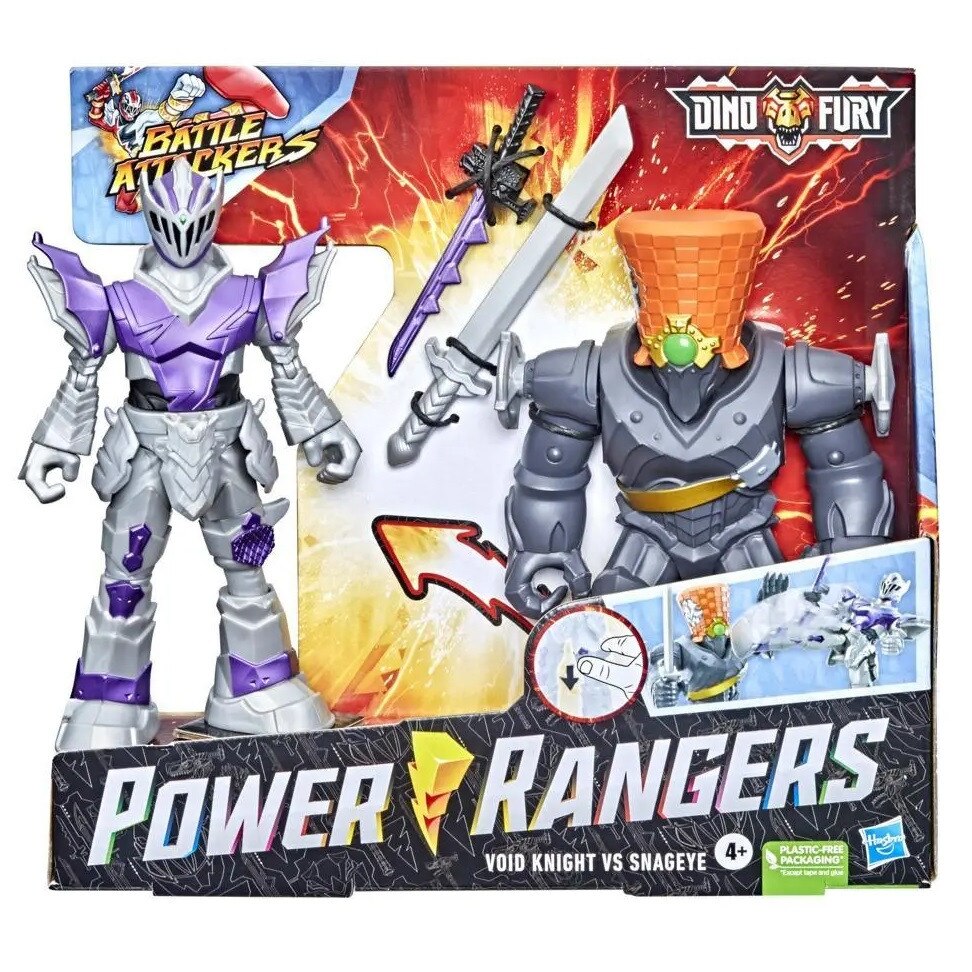 Set 2 figurine Power Rangers, Hasbro, Plastic, Multicolor, 4 ani - eMAG.ro