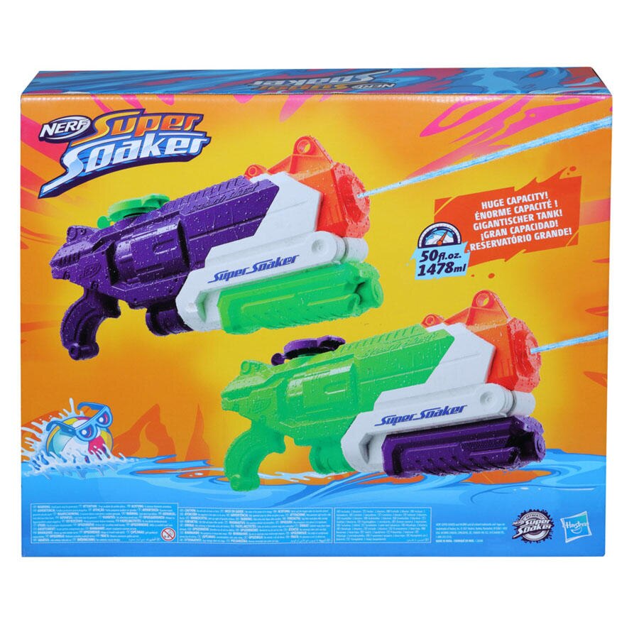 Set 2 x Pistol cu apa, Nerf, Plastic, Multicolor, 6 ani+ - eMAG.ro