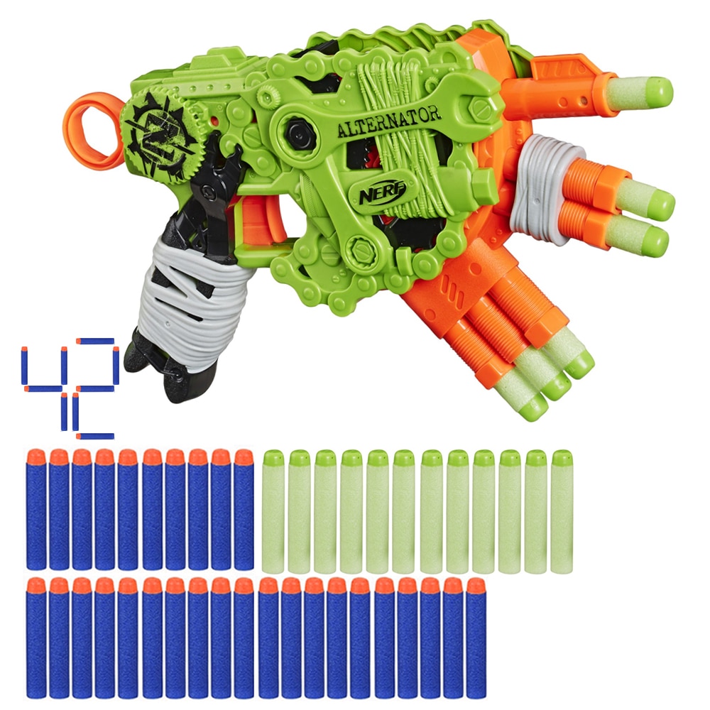 Комплект пистолет/боеприпаси, Nerf, Многоцветен - eMAG.bg