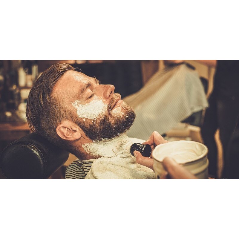 Set barber cu bol si pamatuf pentru barbierit, Ardette, SB2PC, 2 piese ...