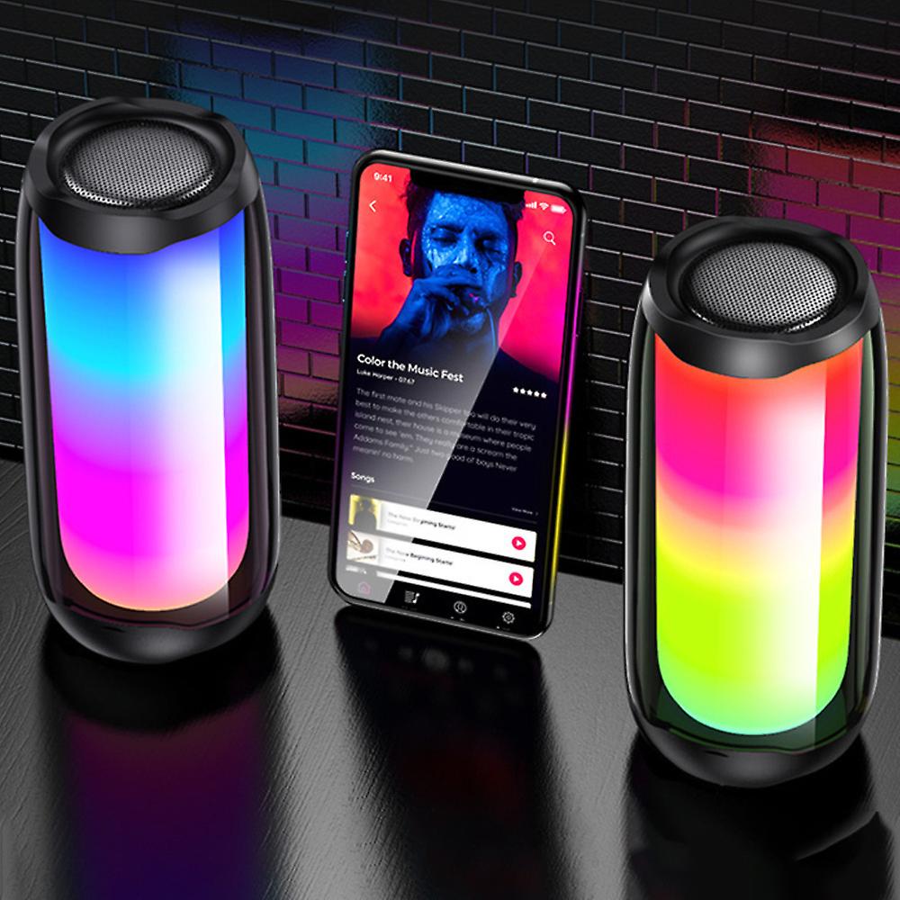 Boxa portabila cu lumini colorate, Bluetooth, PLUSE5 - eMAG.ro