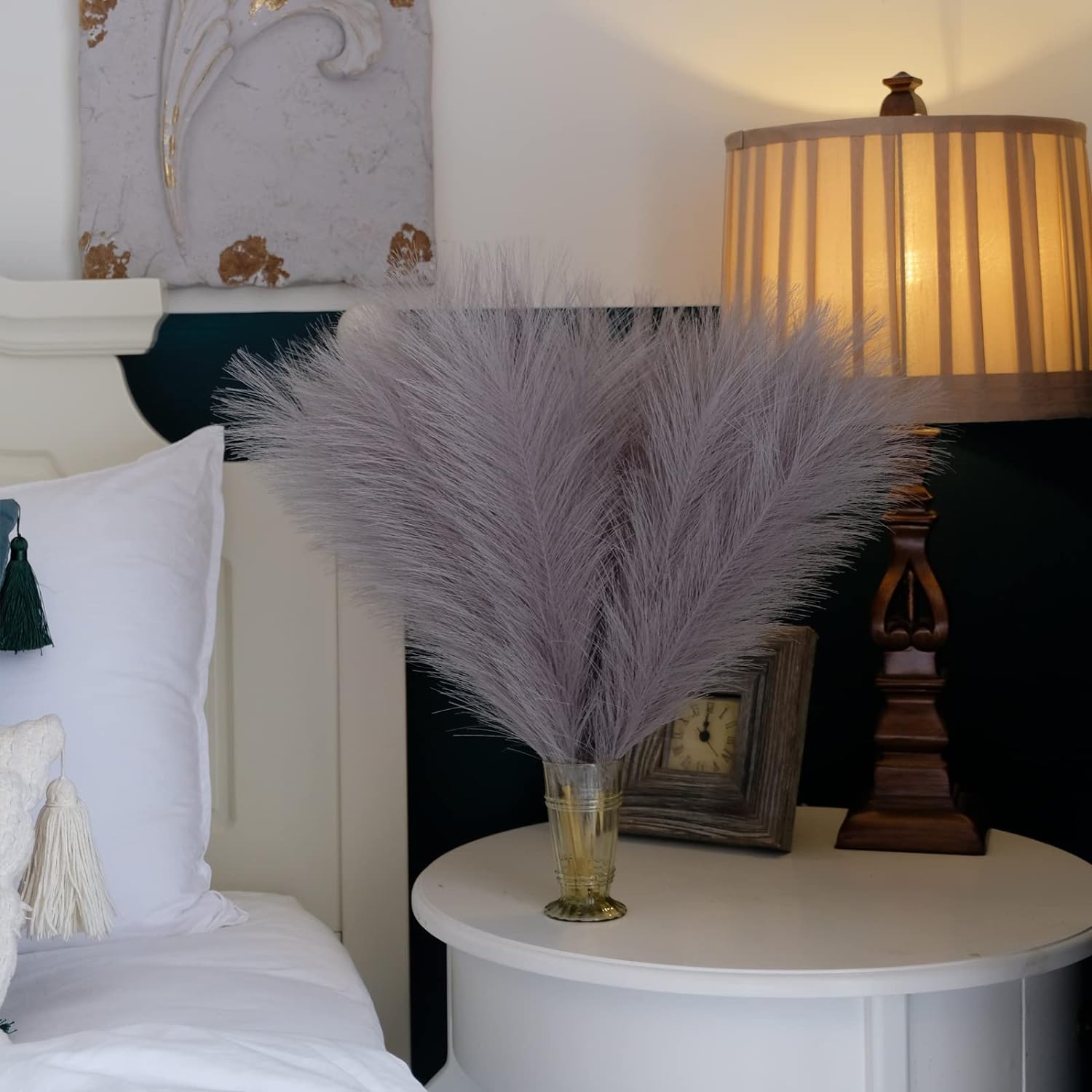 Set 6 Fire Iarba de Pampas Artificiala Din Matase Pentru Decoratiuni ...