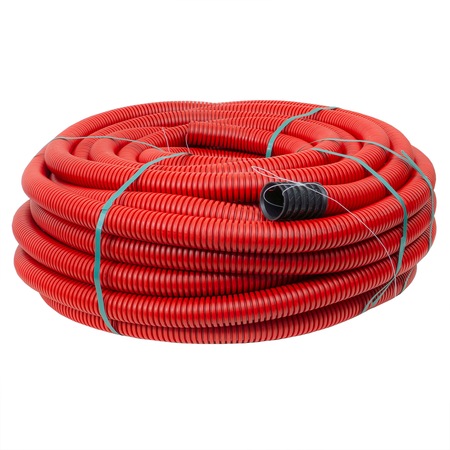 Tub flexibil tip copex, pentru protectie cablu, 50mm, 450N, 50ml, rosu ...