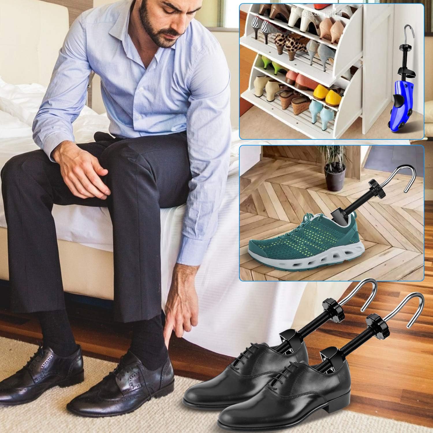 Set 2 Calapoade/Sanuri + Incaltator si Husa TNS®, Pentru Largit/Alungit ...