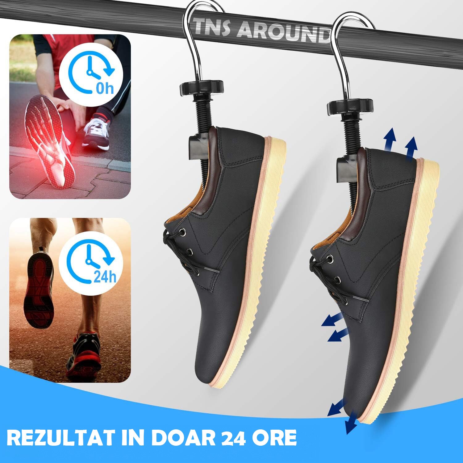 Set 2 Calapoade/Sanuri + Incaltator si Husa TNS®, Pentru Largit/Alungit ...