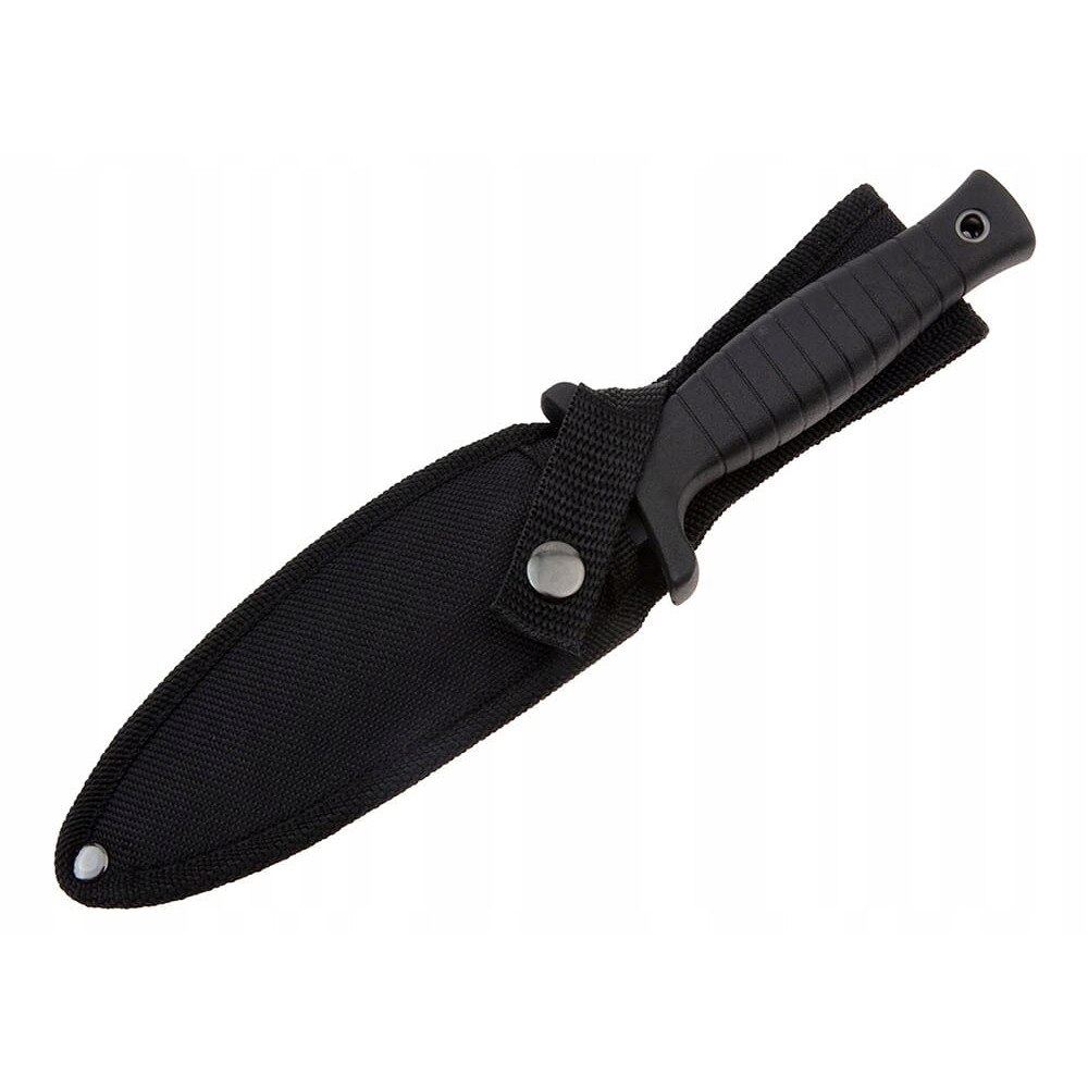 Cutit tactic, Otel inoxidabil, Negru, Pumnal, 230 mm, +Husa - eMAG.ro