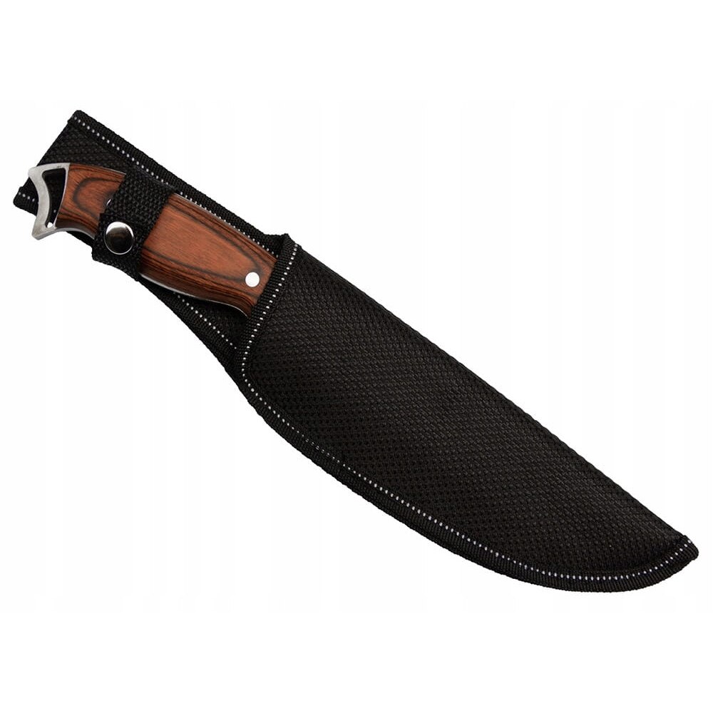 Cutit de vanatoare, Otel inoxidabil, Silver, 300 mm, +Husa - eMAG.ro