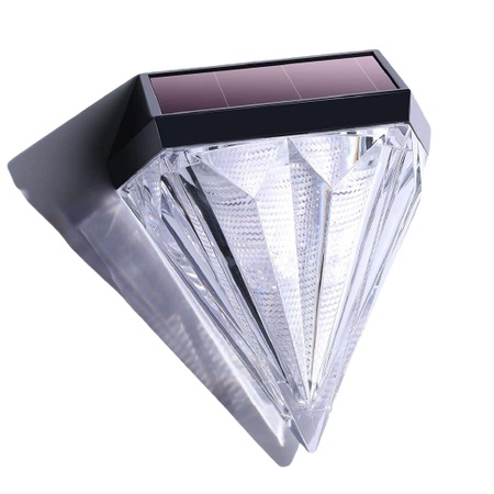 Set 2 lampi solare cu LED-uri in forma de Diamant pentru curte si ...