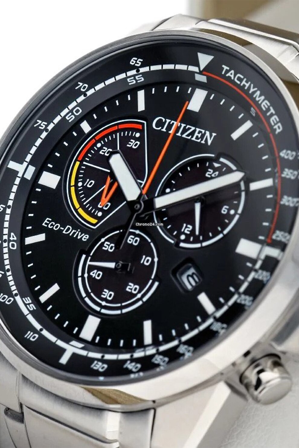 Citizen, Часовник от неръждаема стомана с хронограф, Сребрист - eMAG.bg