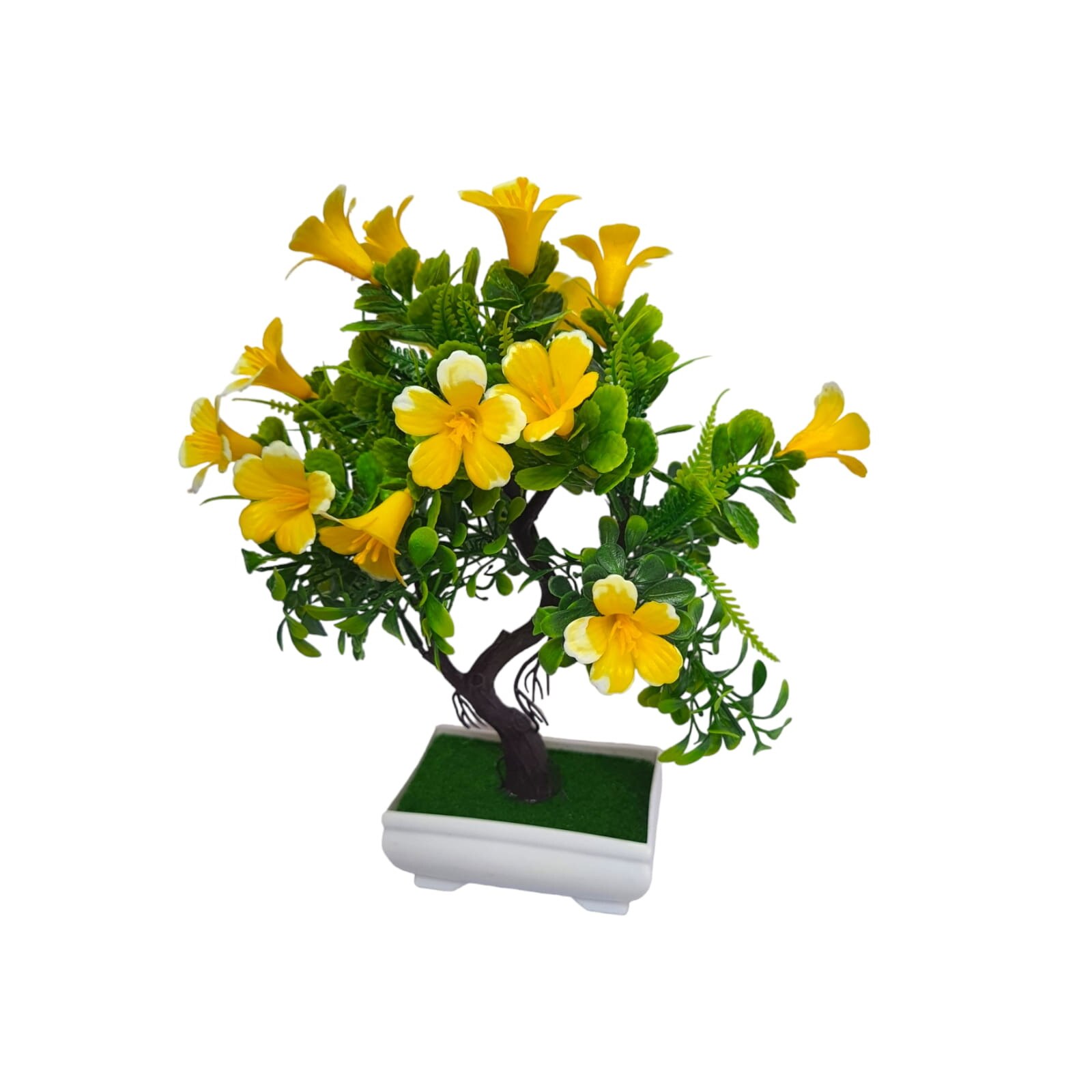 Copacel artificial verde cu flori galbene - eMAG.ro
