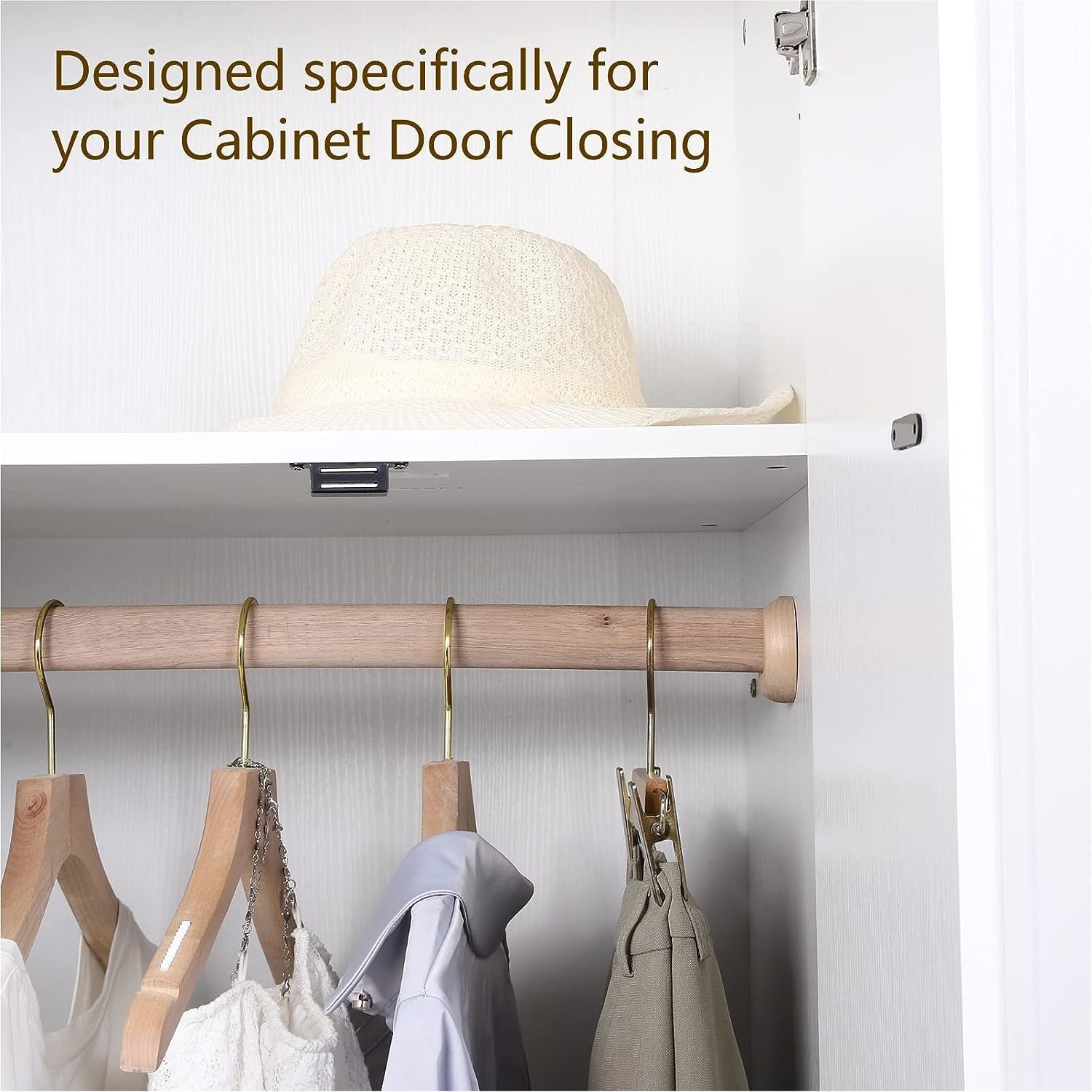 Set 8 incuietori magnetice pentru mobilier, Cafuneplus®, Cu suruburi ...