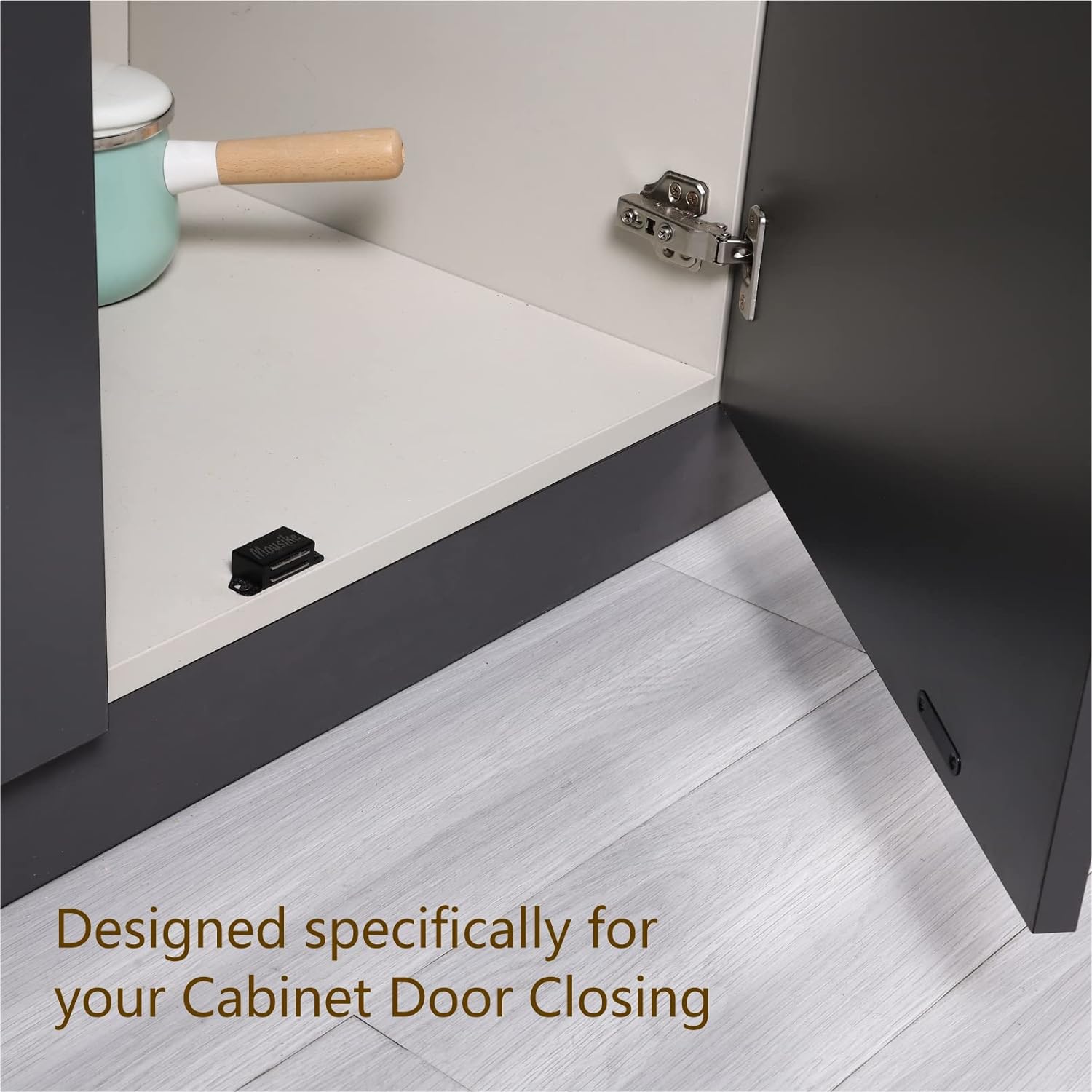 Set 8 incuietori magnetice pentru mobilier, Cafuneplus®, Cu suruburi ...