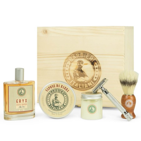 Set cu aparat barbierit, Barbier Italiani, Bej - eMAG.ro