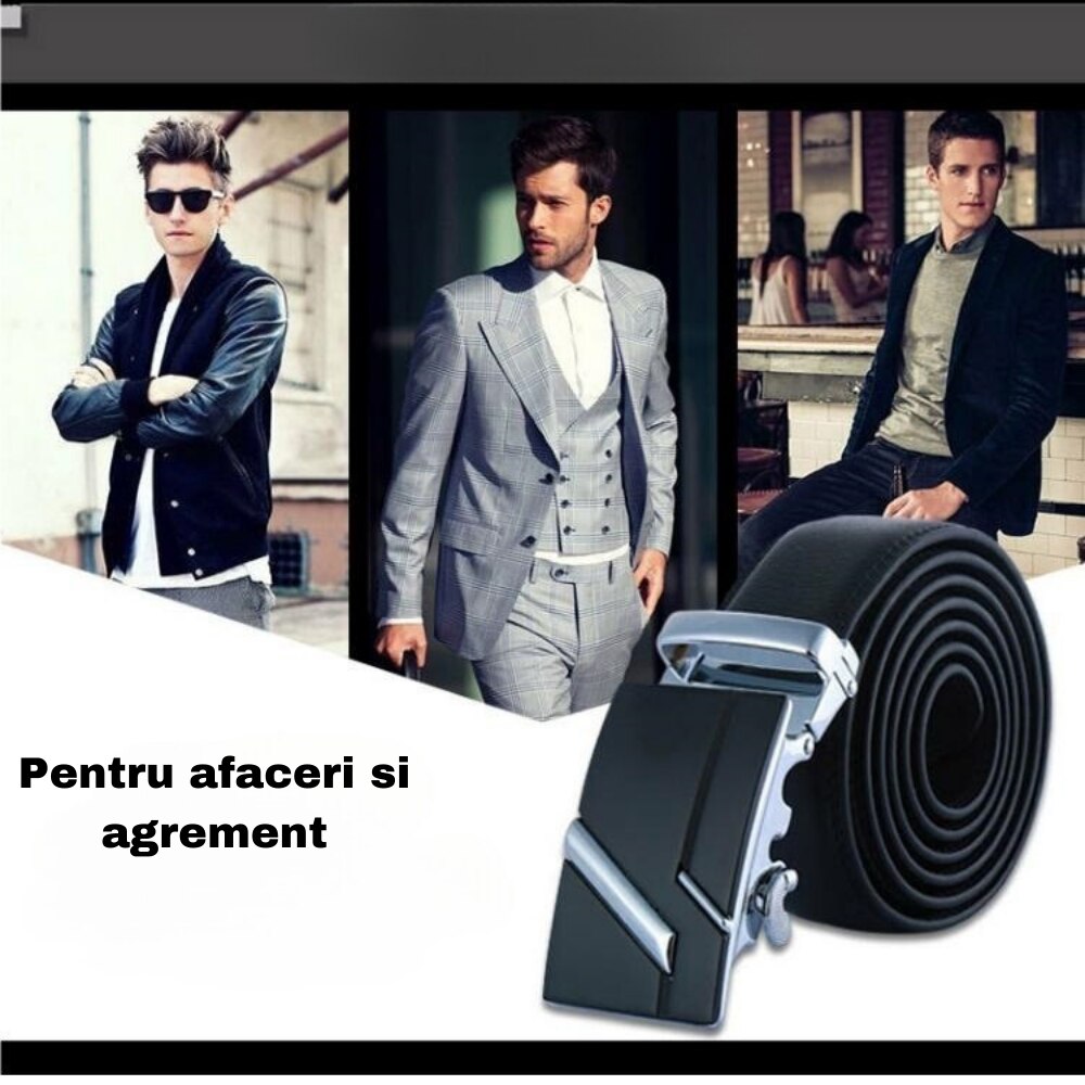 Set NicRONet negru, frumos si elegant pentru barbati, 4 piese, portofel ...