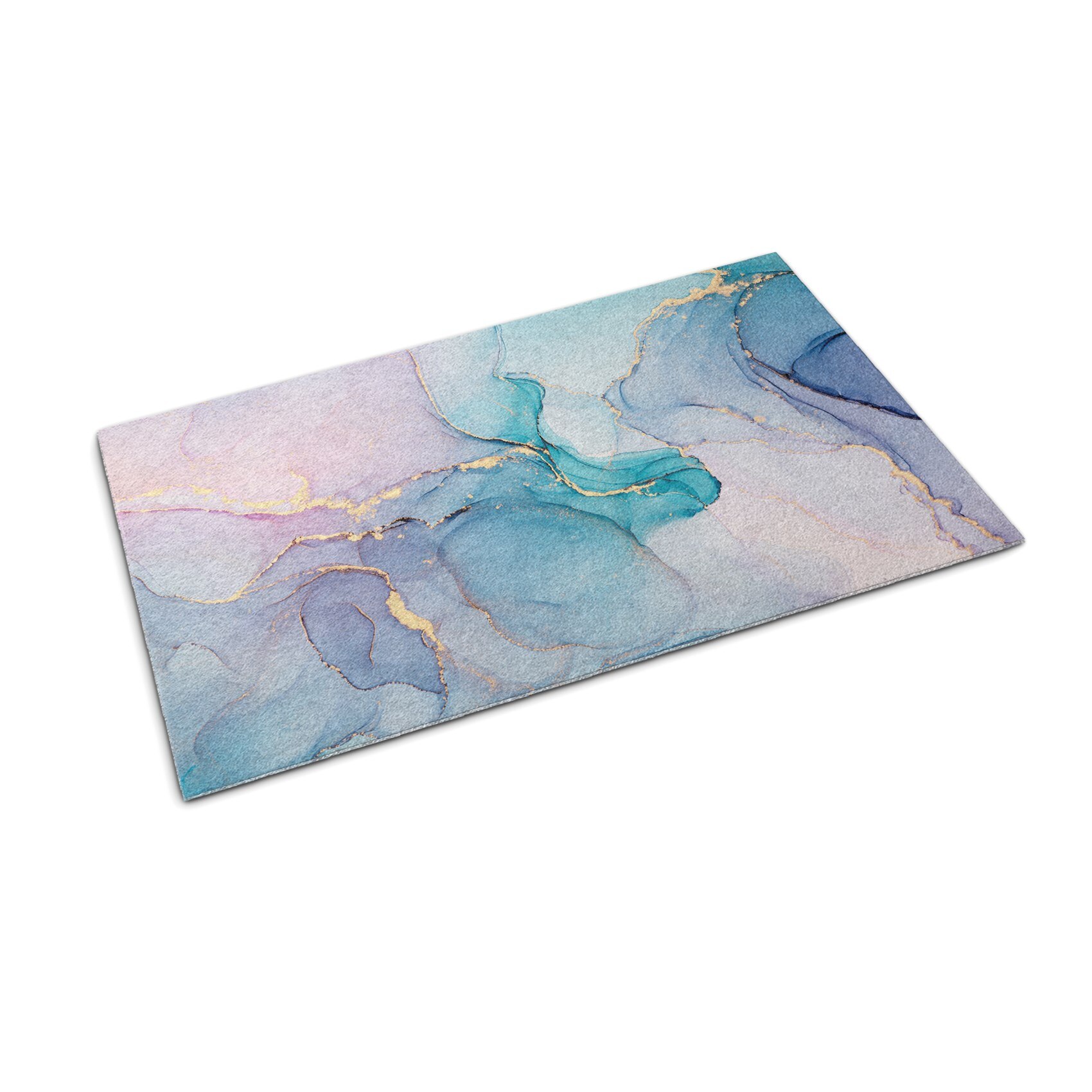 Covoras intrare usa. Coloray. Marmura multicolora. Roz. 150 x 100 cm ...