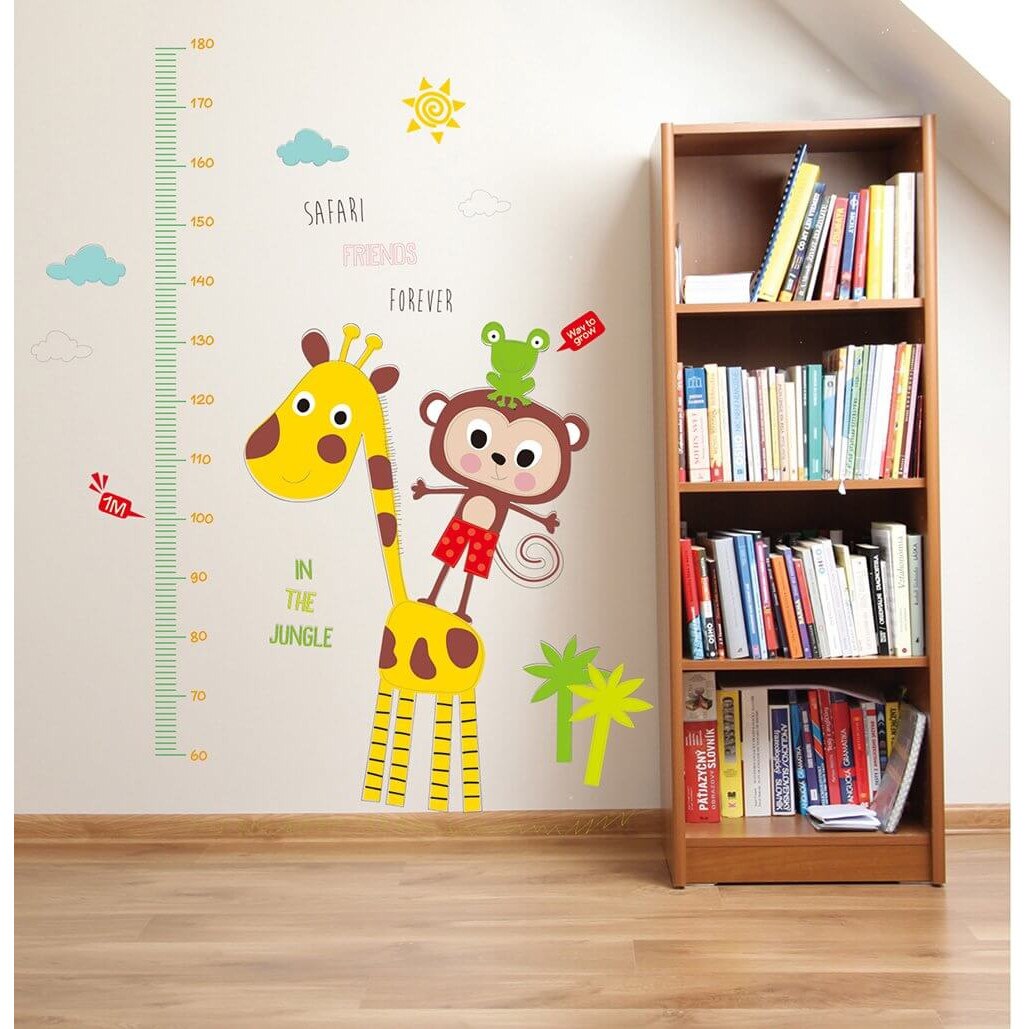 Sticker autocolant metru masurare inaltimea copii Salestore.ro®, Girafa ...