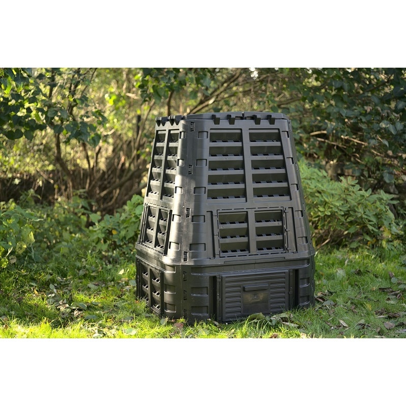 Compostor gradina, Rojaplast, Plastic, 1000 l, Negru - eMAG.ro