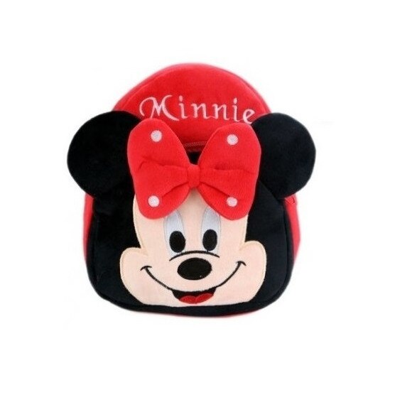 Ghiozdan Minnie Mouse, rosu, din plus, pentru gradinita - eMAG.ro