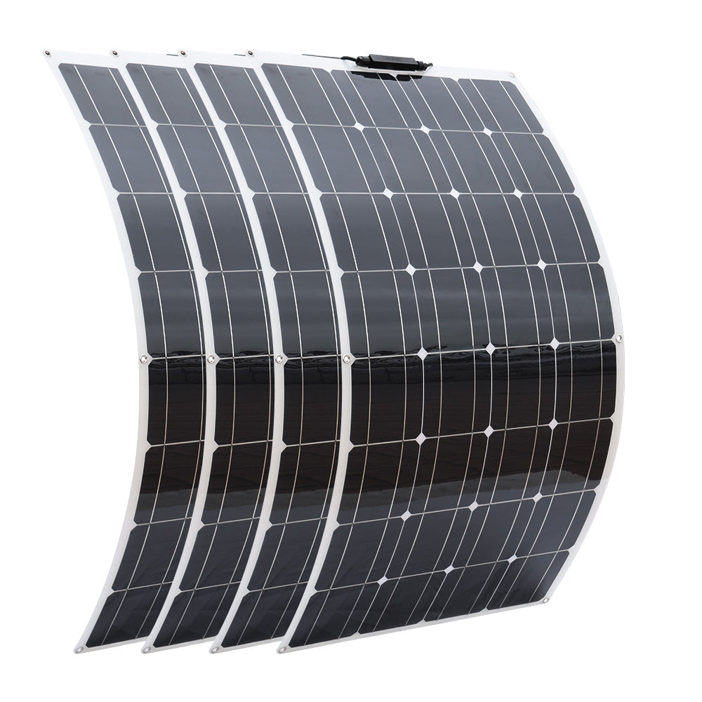 Panou solar, 12V, 400W, silicon monocristalin, flexibil, negru - eMAG.ro
