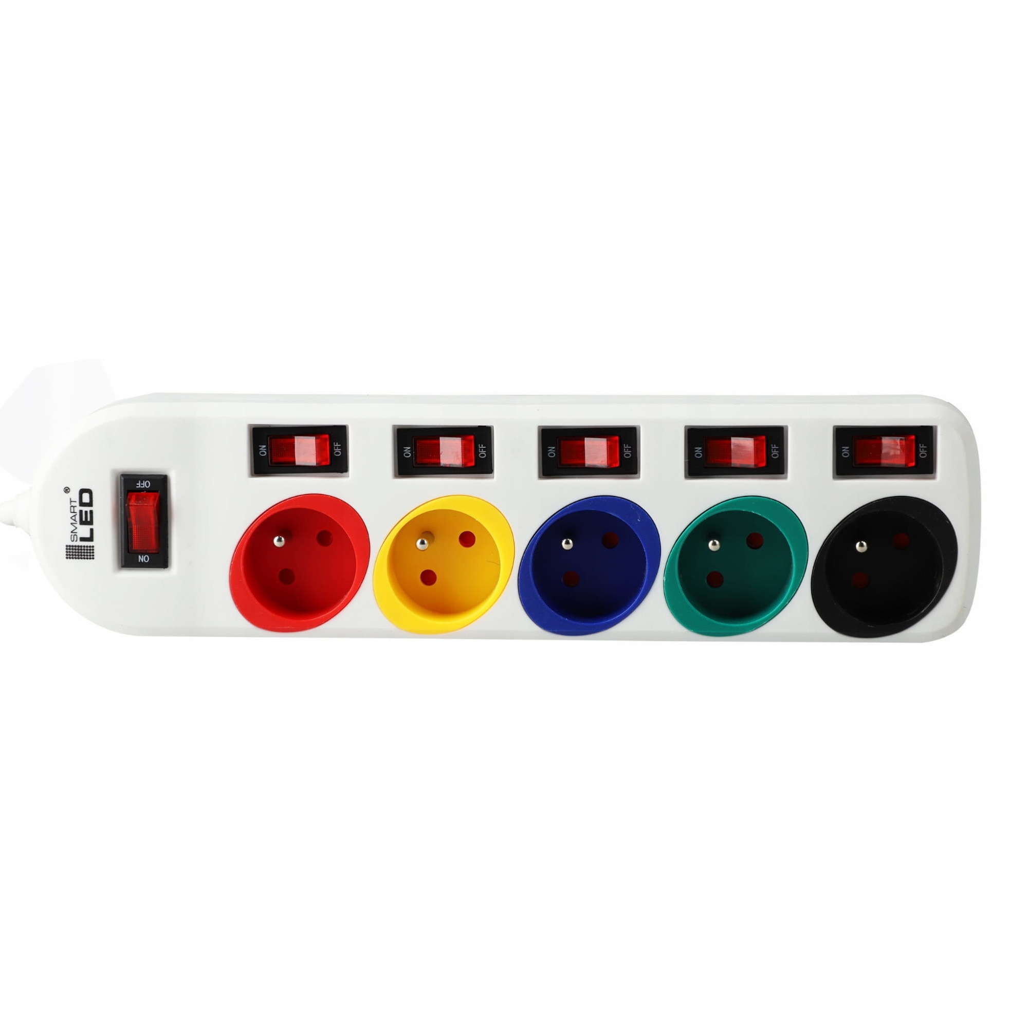 Prelungitor SmartLED, 5 prize, 2 m, Multicolor - eMAG.ro