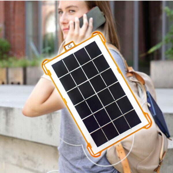 Panou solar/powerbank lampa led, Magnetic, 3,5 W, 6V - eMAG.ro