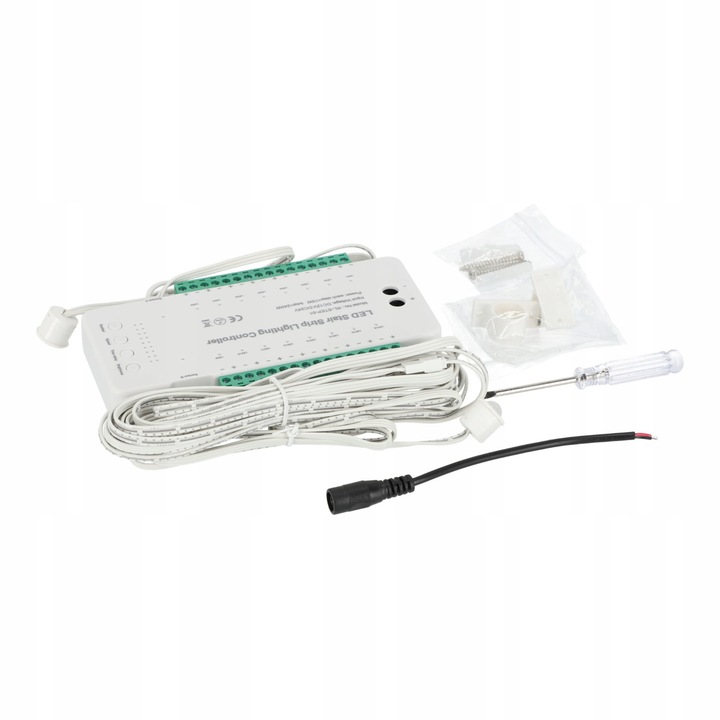 Controler lumini scari, Smart LED, 16 trepte, 12-24V, 240W, Alb - eMAG.ro