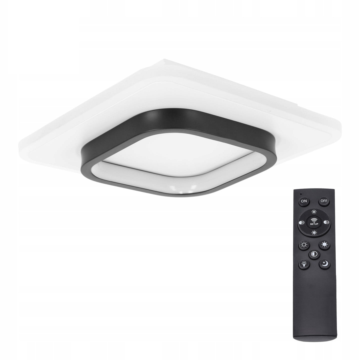 Set plafoniera si telecomanda, SmartLED, 48W, Alb - eMAG.ro