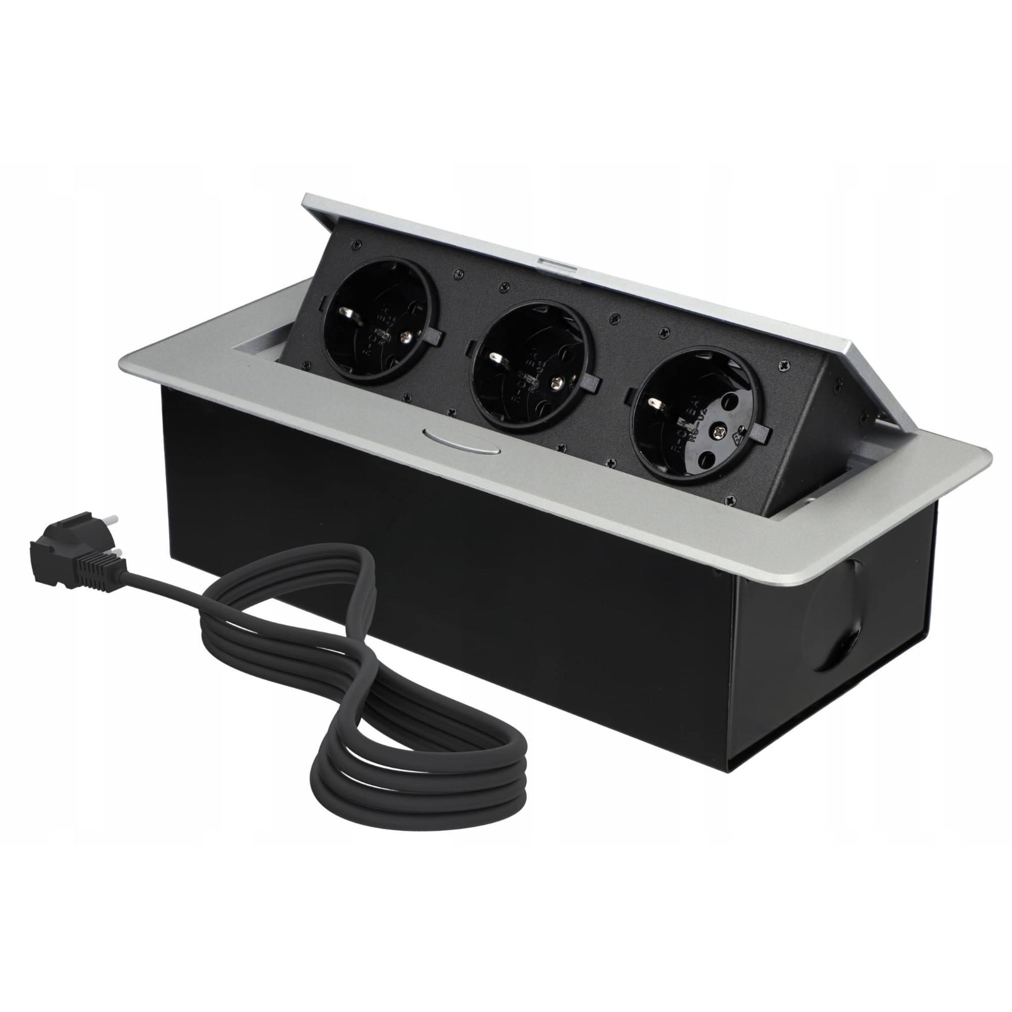 Priza incorporata in blat, tripla, cu 3 prize de 230V si un cablu de ...