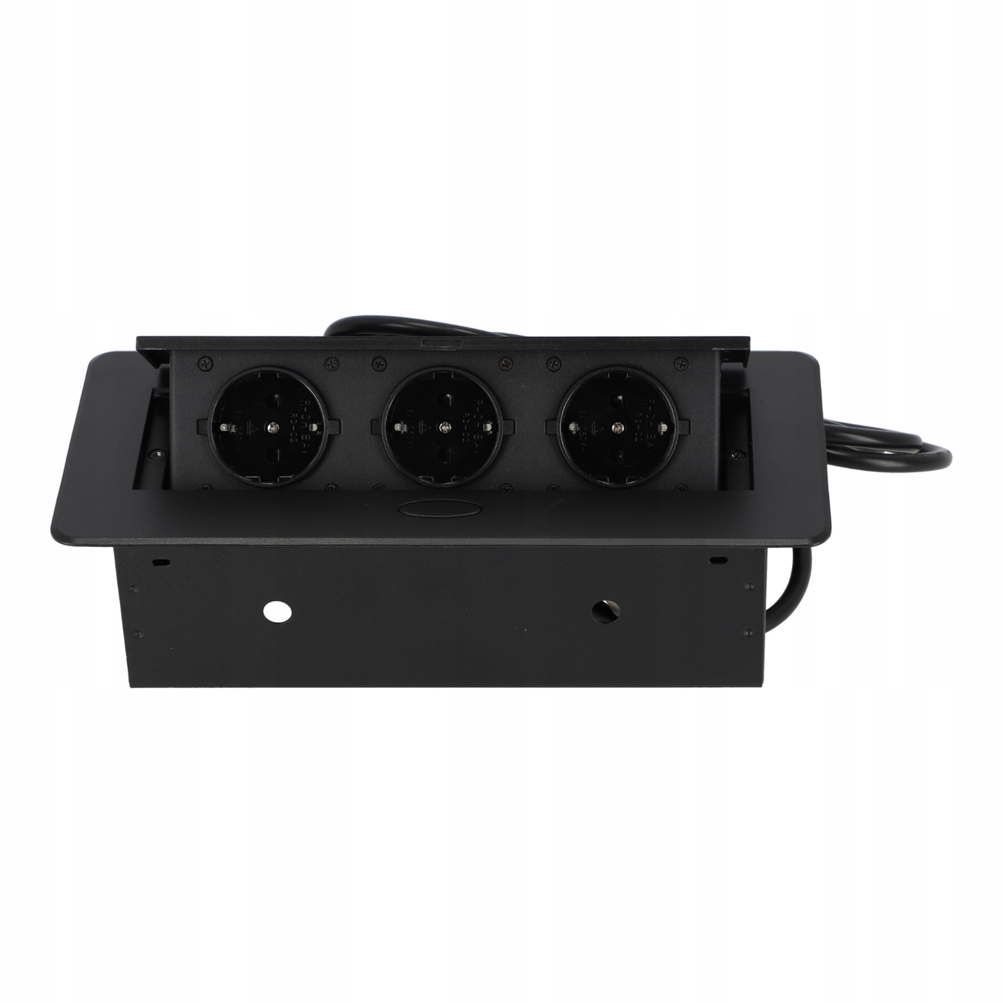 Priza tripla, SmartLED, Aliminiu, Ascunsa in blat, Negru - eMAG.ro