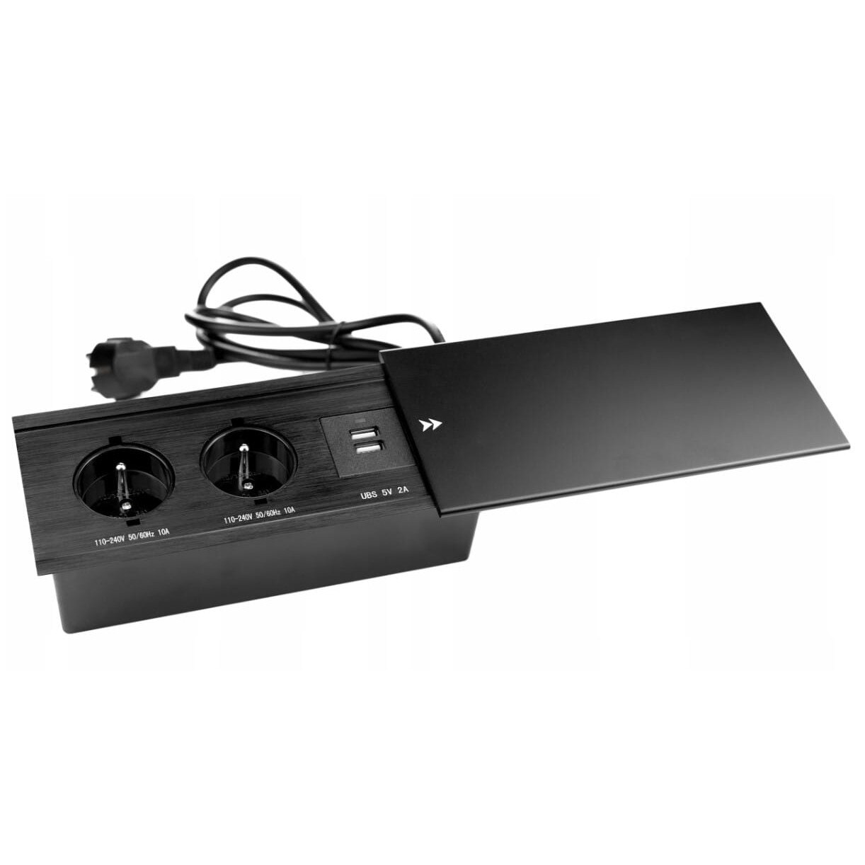 Priza ingropata in blat cu doua prize 230V si doua prize USB tip A ...