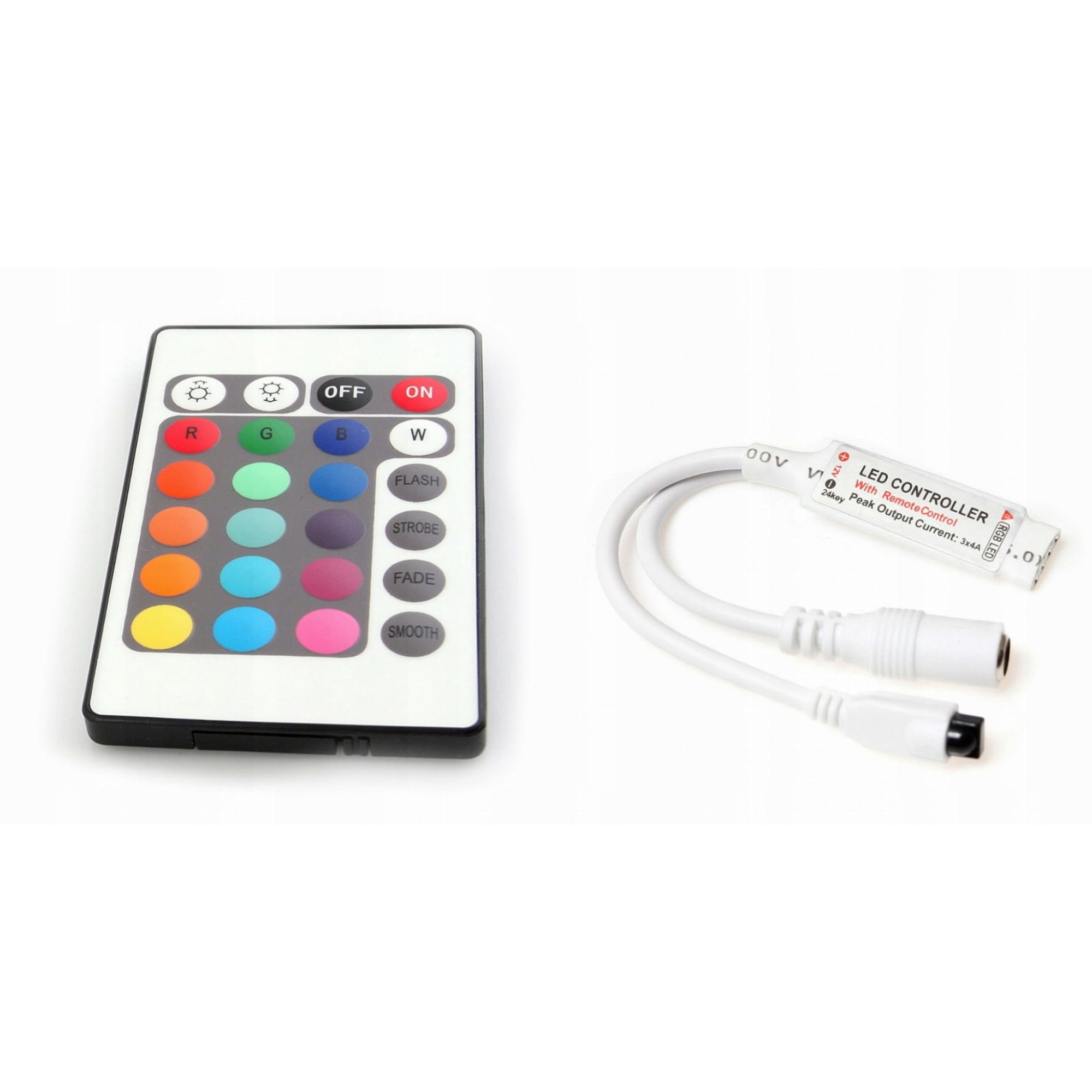 Telecomanda IR banda LED, SmartLED, RGB, 72 W, 84 x 51 x 6 mm, Alb ...