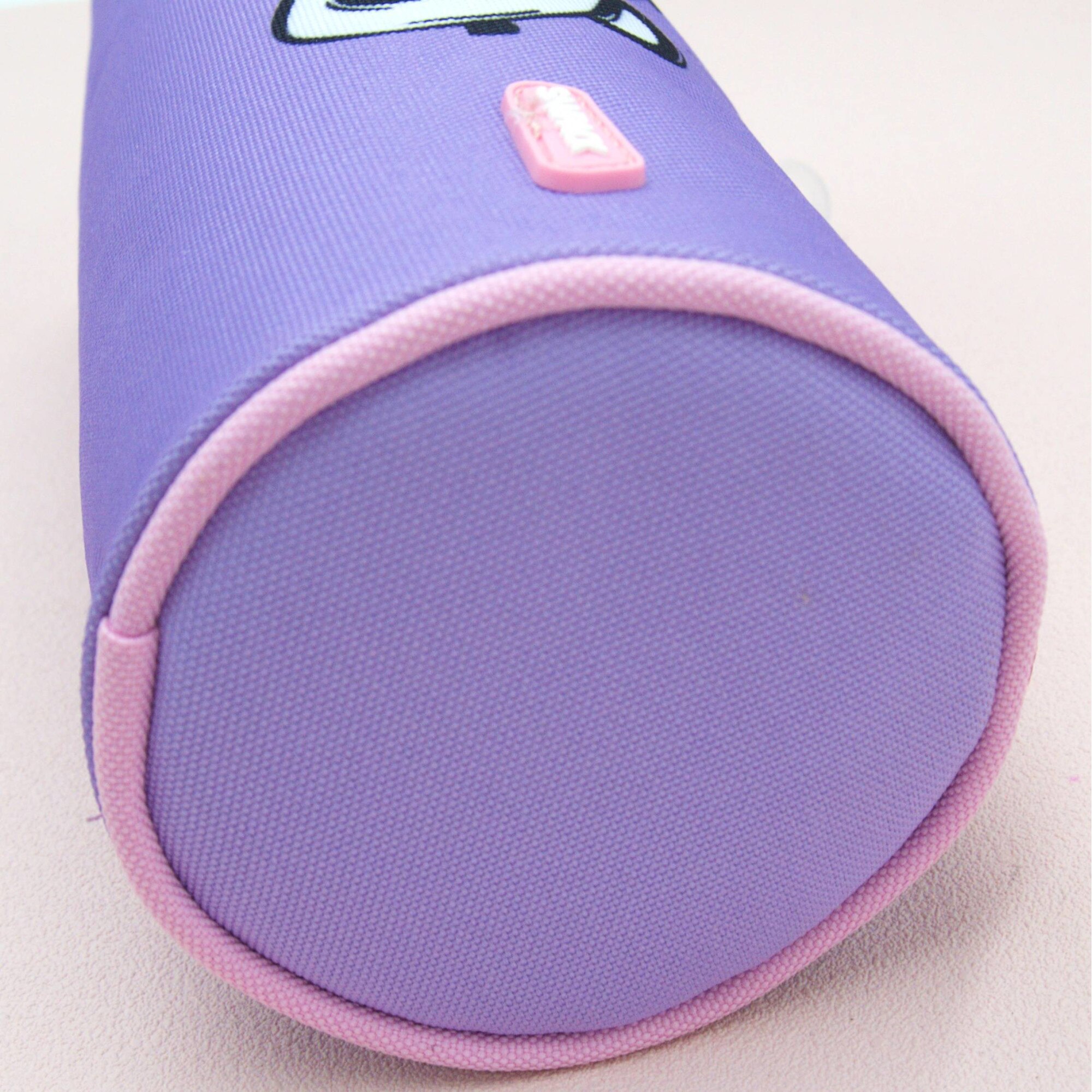 Penar, forma tub, un singur compartiment, model panda, violet, 22 cm x ...