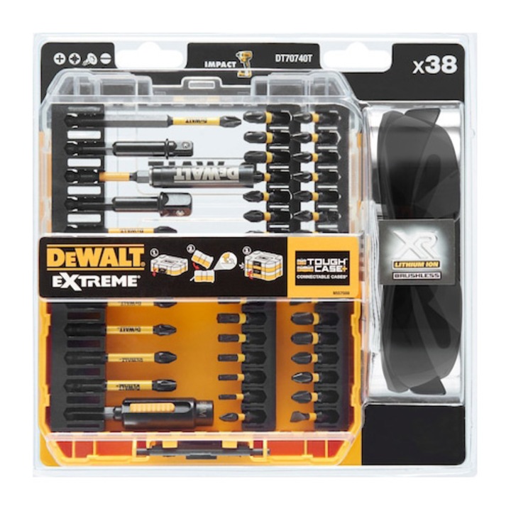 Set de 38 accesorii insurubare - impact si ochelari de protectie DeWALT ...