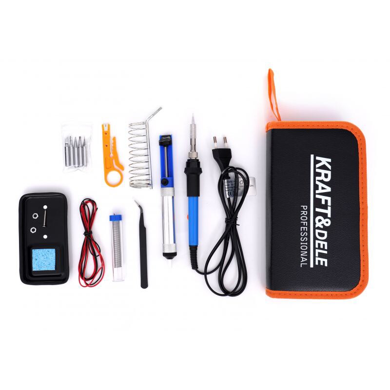 Kit pistol de lipit, 9 elemente, Kraft&Dele KD1717 - eMAG.ro