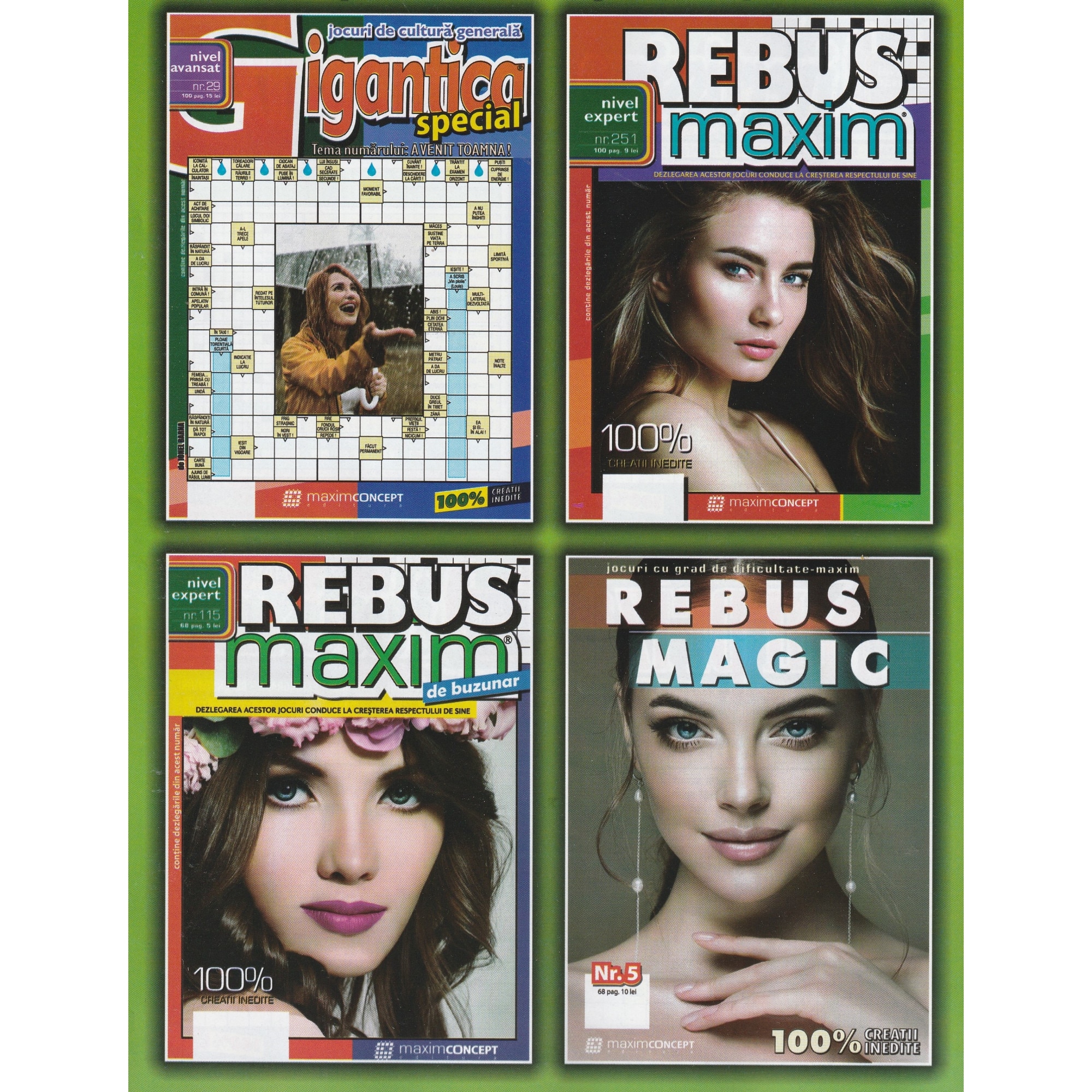 Pachet 3 Rebus Maxim si integrame Gigantica special ( Rebus Maxim, Rebus Maxim de buzunar, Rebus ...