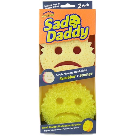 Set 2 bureti Scrub Daddy, Sad Daddy si Sad Mommy, De Curatat Fara ...