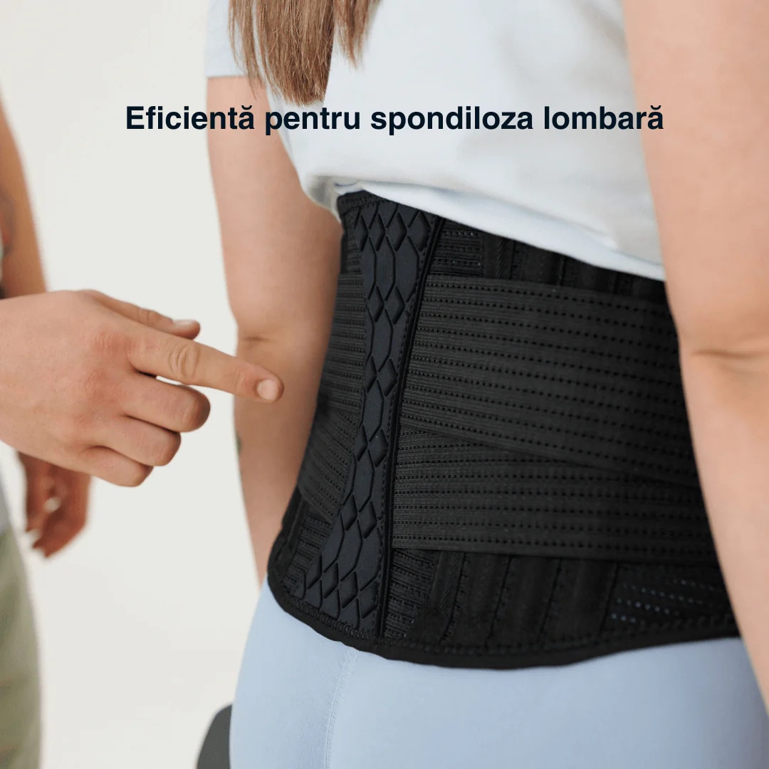 Centura lombara premium Vitality Lab™, 9 zone de suport lombar pentru ...