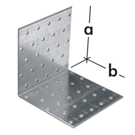 Placa de colt pentru tamplarie din tabla zincata, Argintiu, 80x80x40 mm ...