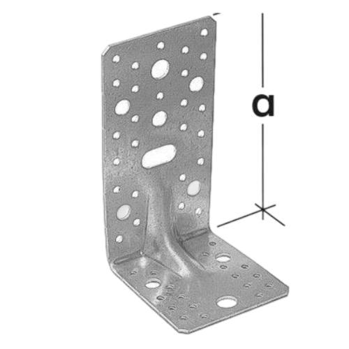 Placa de colt pentru tamplarie din tabla zincata, Argintiu, 60x60x45x2 ...