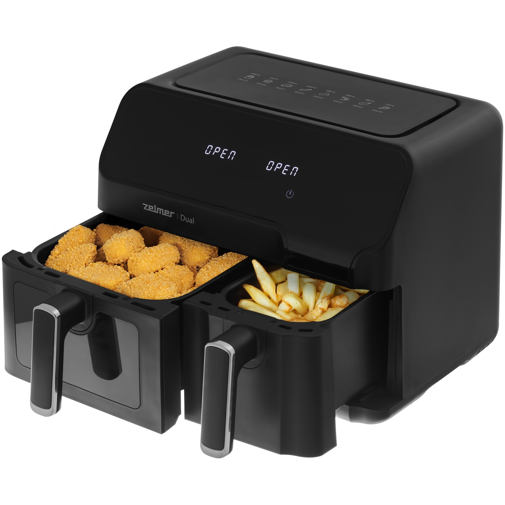 Friteuza cu aer cald multifuctionala Zelmer Dual ZAF9000, 2700W ...
